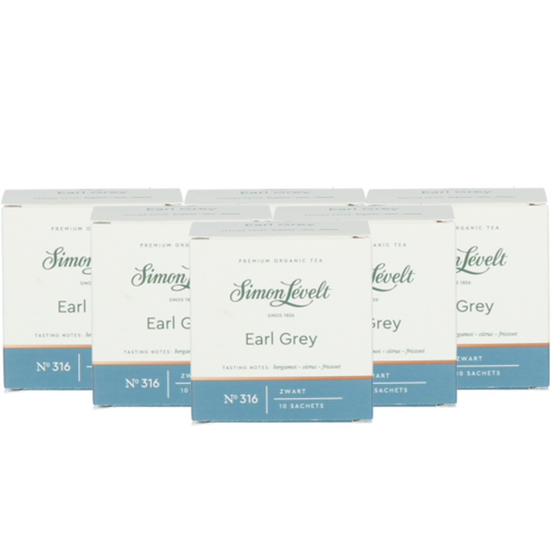 Earl Grey - 6 doosjes x 10 sachets | Simon Levelt